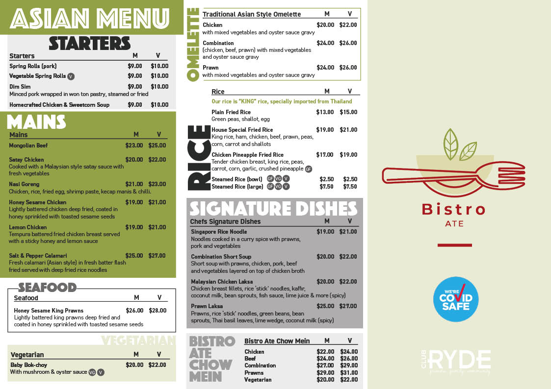 Dining - Club Ryde